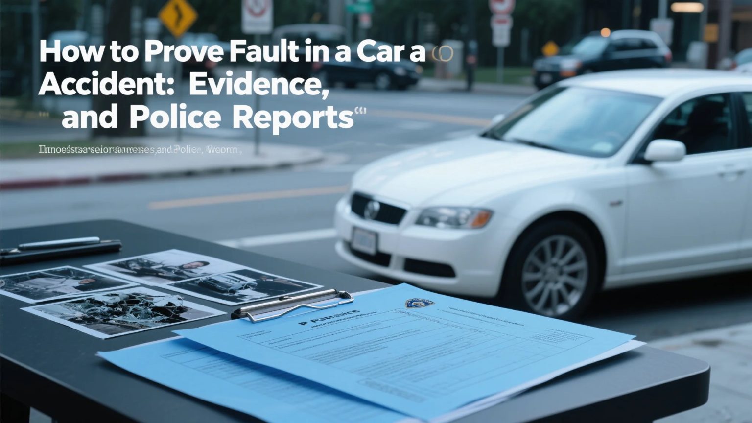 How to Prove Fault in a Car Accident: Evidence, Witnesses, and Police ...